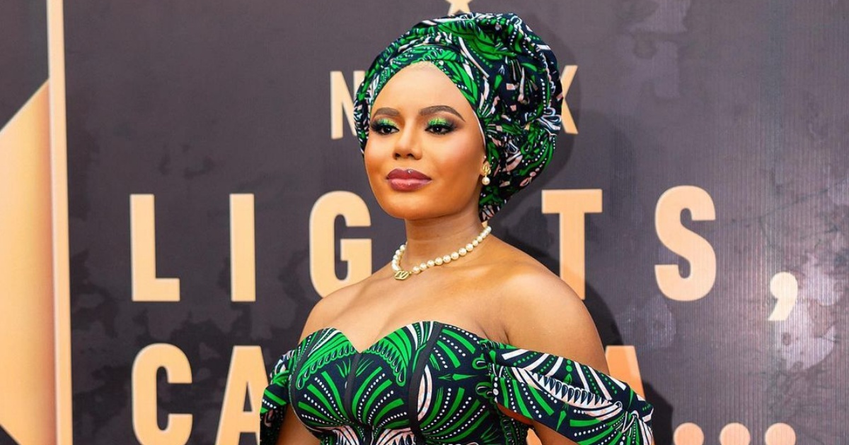 Nancy Isime Shines In A Corset Ankara Minidress - LEURR Nigeria