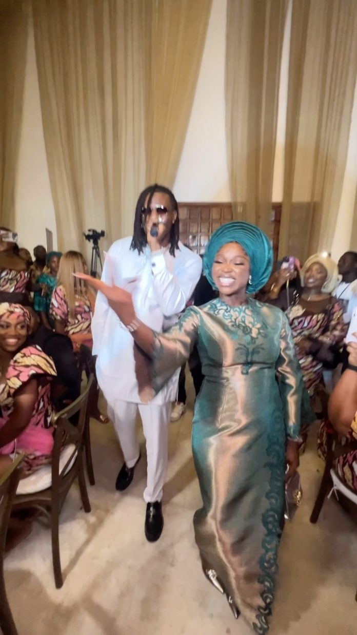 Tomike Adeoye Wore Three Stunning AsoEbi Pieces in One Day - LEURR Nigeria