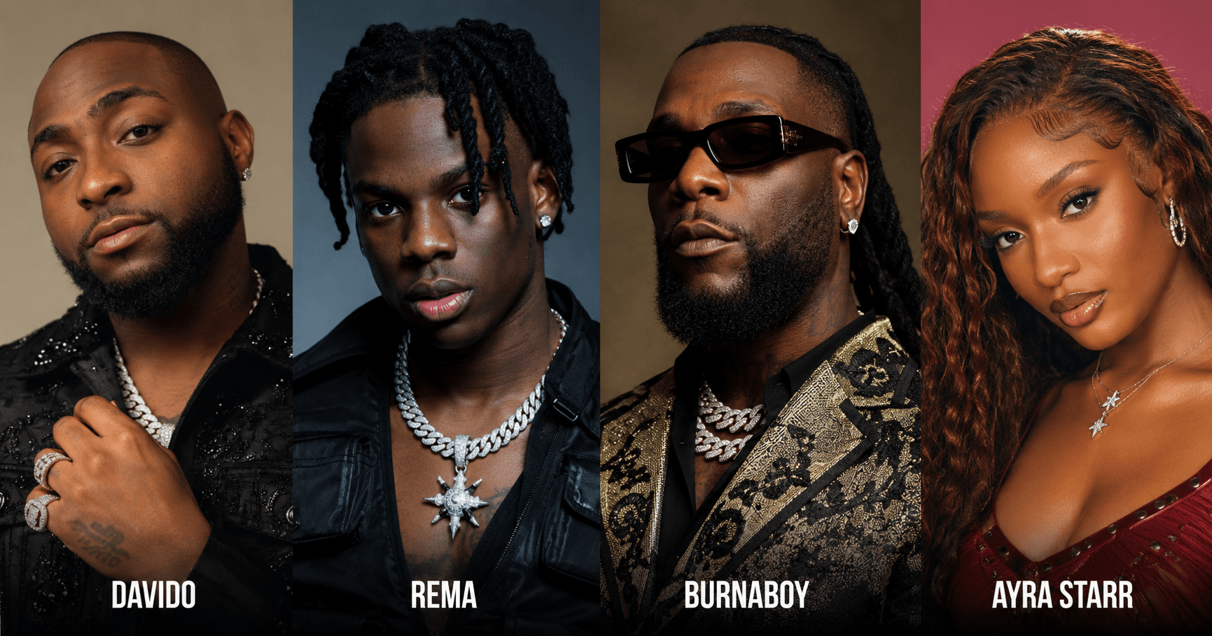 Rema, Davido, Burna Boy & Ayra Starr Fly Nigeria's Flag on the FIFA ...