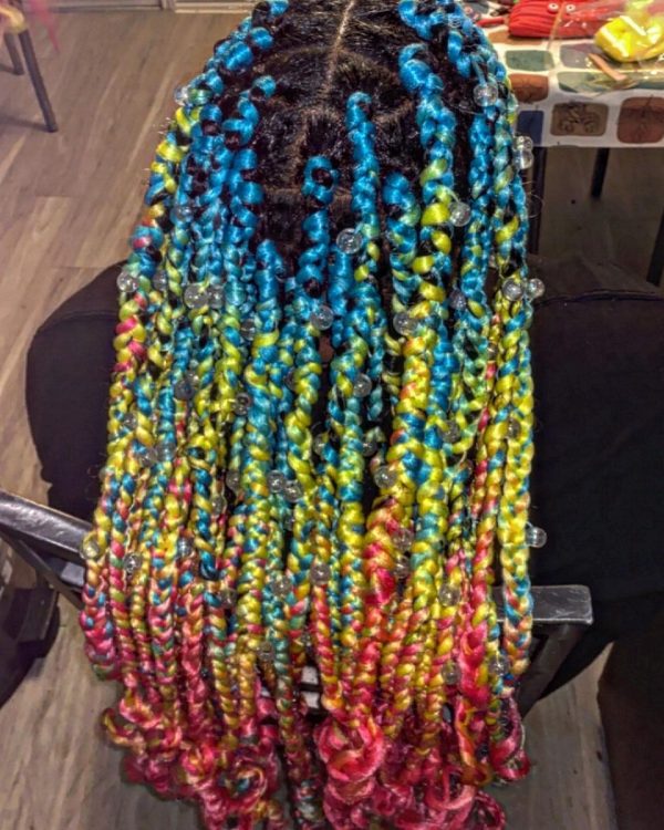 Raindrop Braids Are The Perfect Box Braid Upgrade For Summer - leurr
